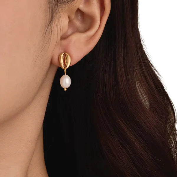 Cowrie Shell Studs – Only Options Valdosta