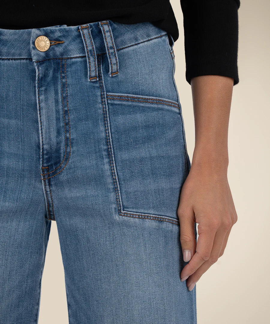 Meg High Rise Wide Leg (Earn) – Only Options Valdosta
