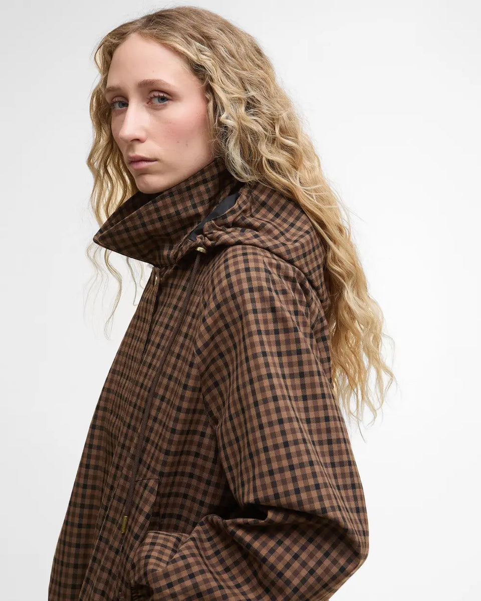 Audrey Showerproof Jacket (Vicuna Gingham Check) – Only Options Valdosta